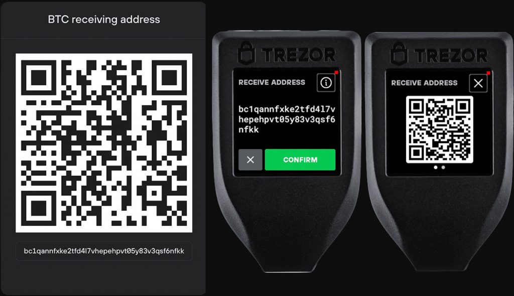 Nhận coin vào ví lạnh Trezor bằng Trezor Suite | Ví Tiền Bitcoin